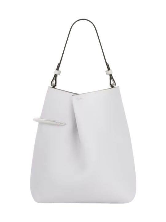GIVENCHY Givenchy Nappa Leather Pinch Me Pouch with Silver-Finished Buckle